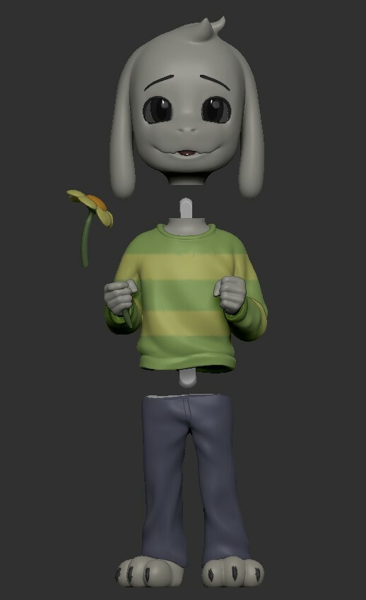 ArtStation - Asriel Undertale Character 3D print | Resources