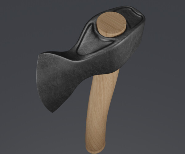 ArtStation - a low - poly model of an axe | Game Assets