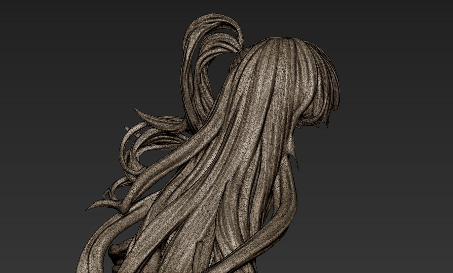 ArtStation - 3d Printable Stylized Hair 03 | Resources