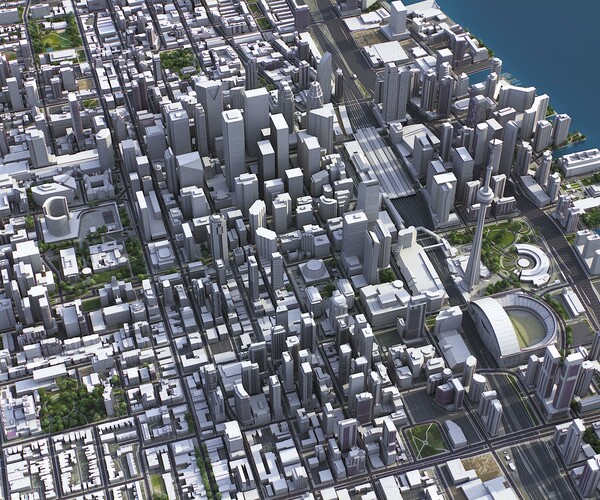 ArtStation - Toronto - 3D city model | Resources