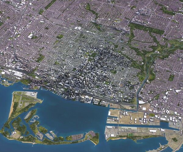 ArtStation - Toronto - 3D city model | Resources