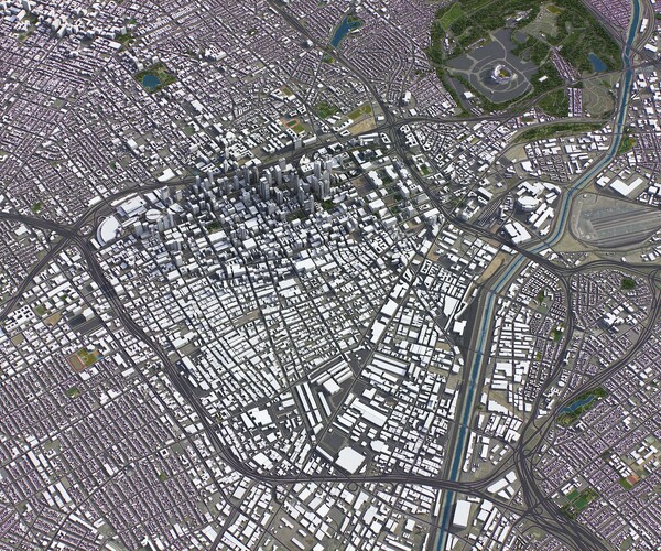 ArtStation - Los Angeles - 3D city model | Resources