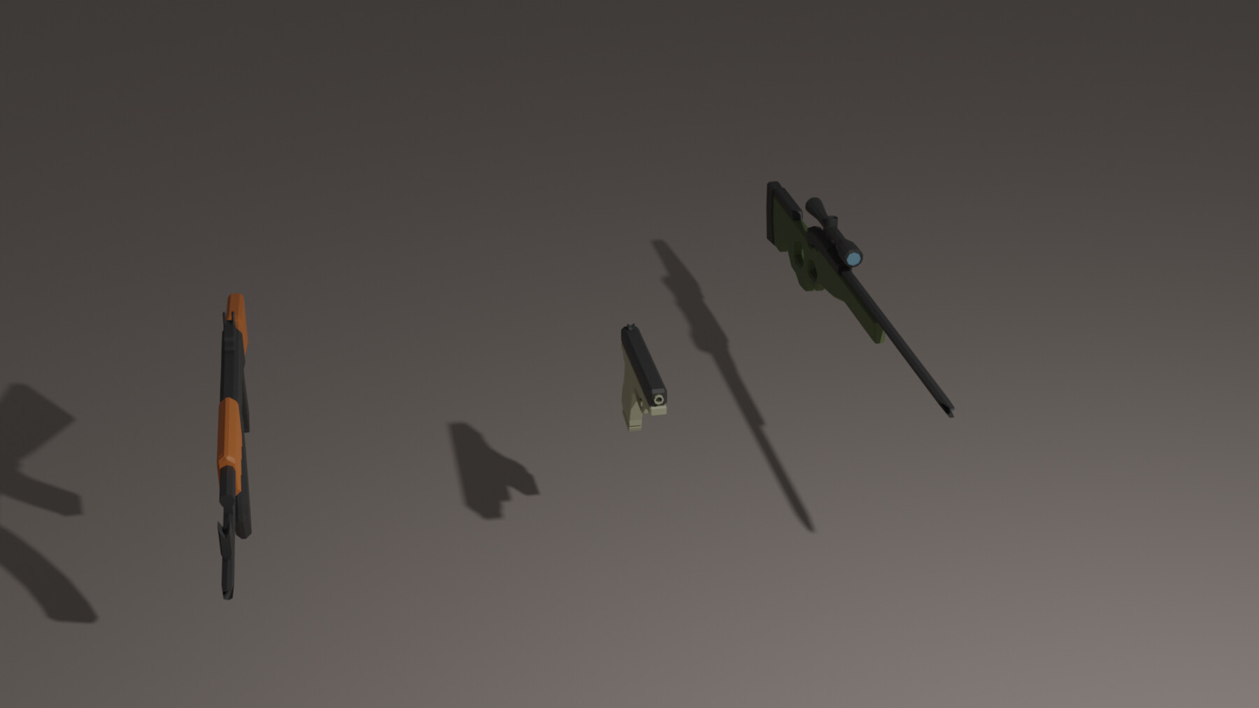 ArtStation - Low Poly Gun Pack | Game Assets