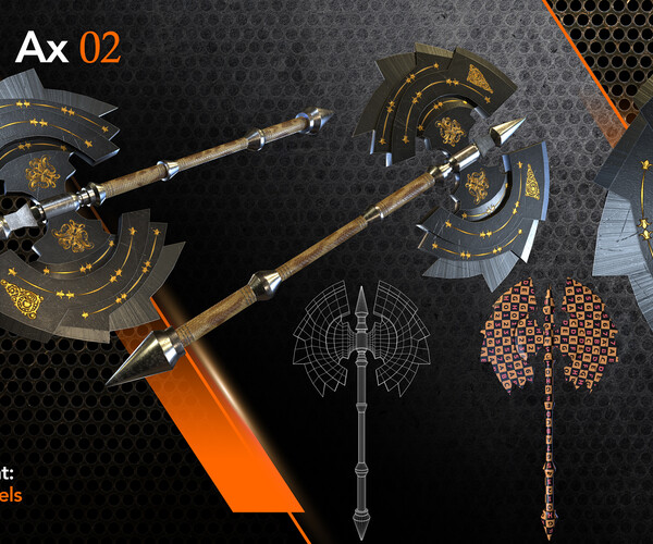 ArtStation - 20 Ax collection-vol-01 | Game Assets