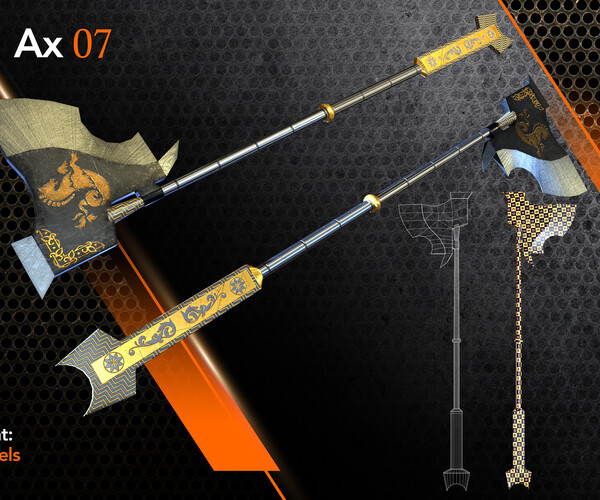 ArtStation - 20 Ax collection-vol-01 | Game Assets