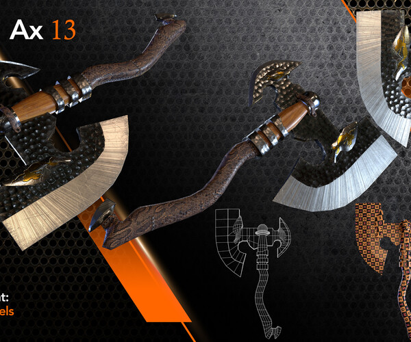 ArtStation - 20 Ax collection-vol-01 | Game Assets