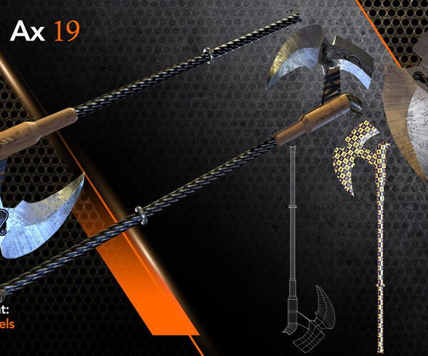 ArtStation - 20 Ax collection-vol-01 | Game Assets