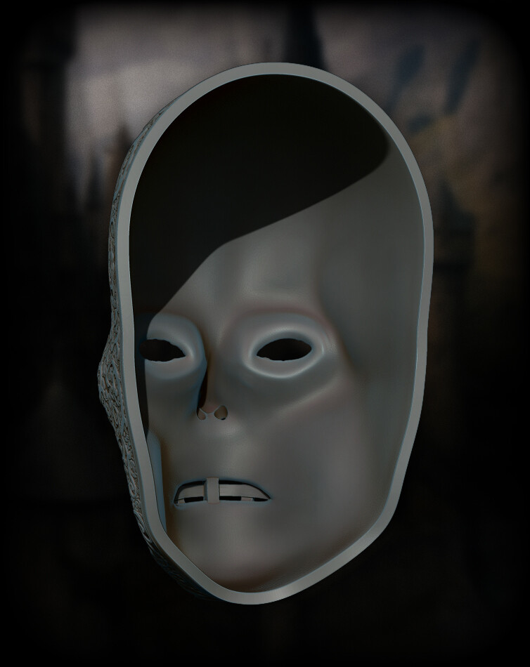 Chad Thomas - Death Eater mask Harry Potter for 3D print