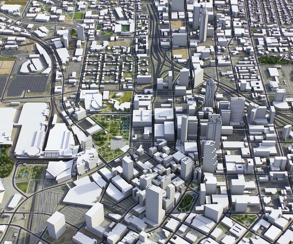 ArtStation - Atlanta - 3D city model | Resources