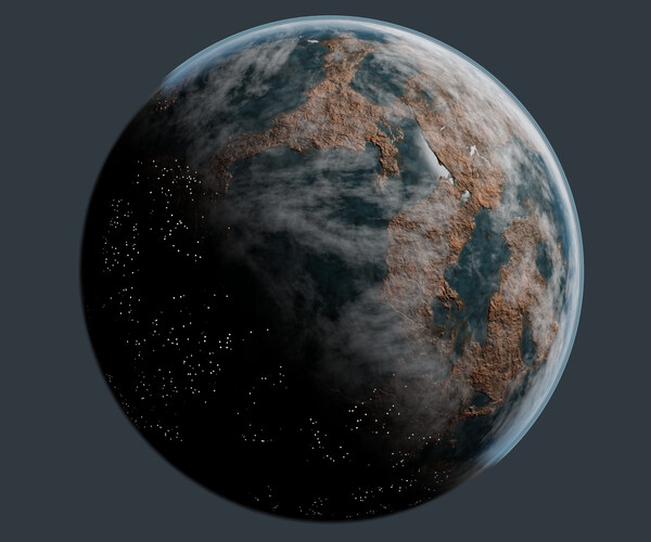 ArtStation - PBR Procedural Planet Shader for Blender 3.x | Resources