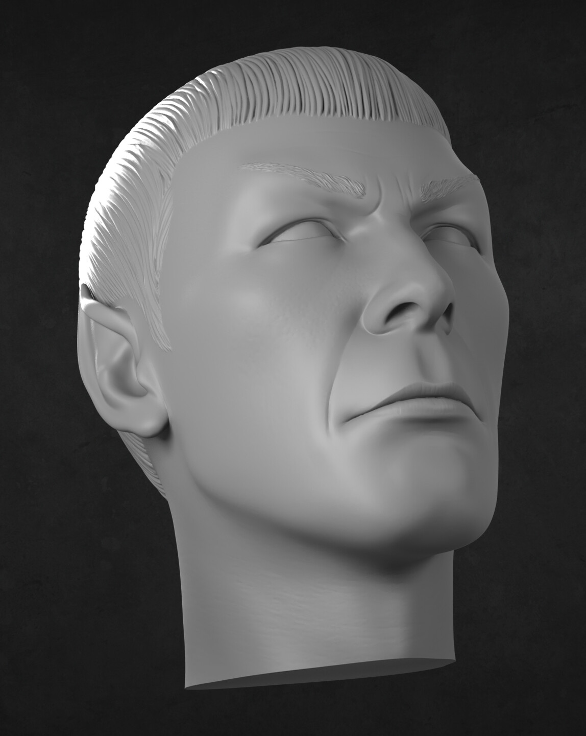 ArtStation - Spock 3D printable head | Resources