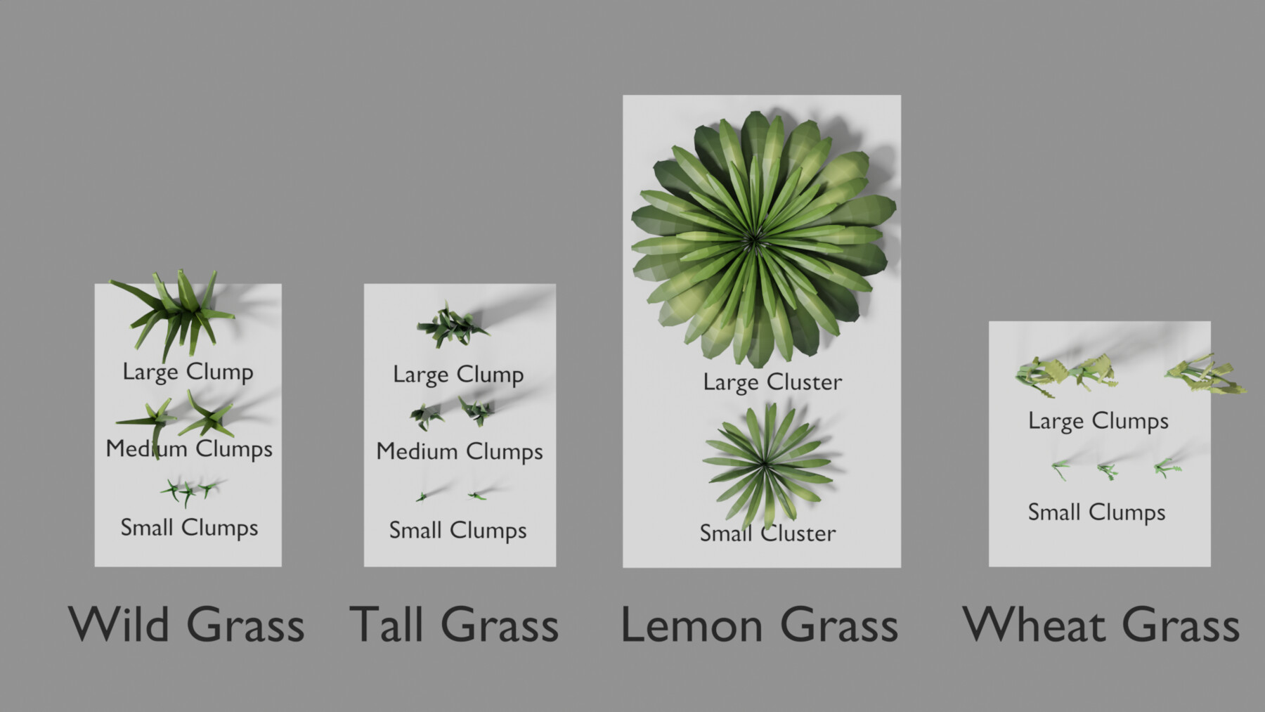 ArtStation - Low Poly Grass Asset Pack | Game Assets