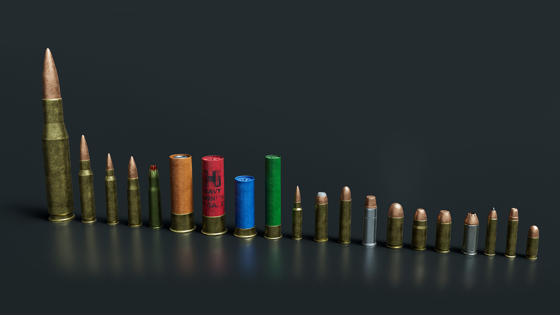 ArtStation - Collection of various types of bullets | Game Assets
