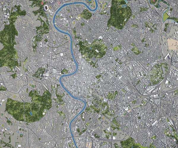 ArtStation - Rome - 3D city model | Resources