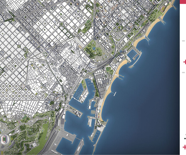 ArtStation - Barcelona - 3D city model | Resources