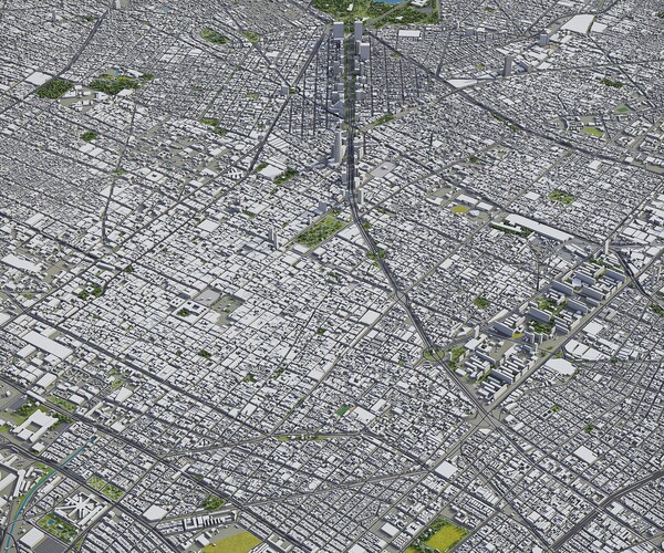 ArtStation - Mexico - 3D city model | Resources