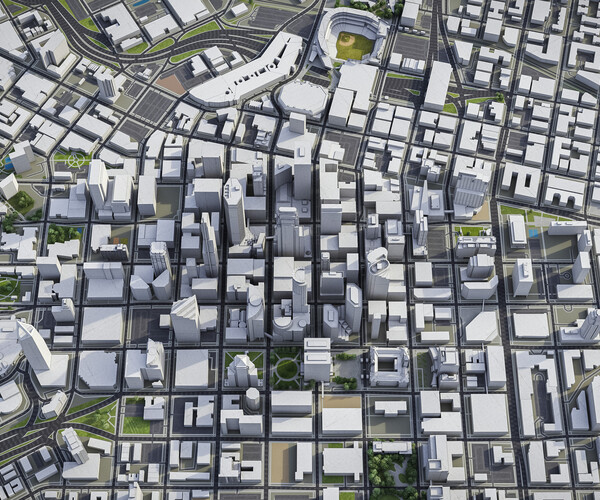 ArtStation - Minneapolis - 3D city model | Resources