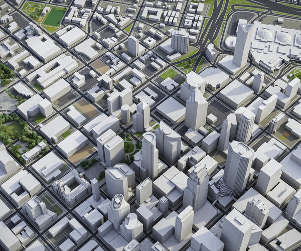 ArtStation - Minneapolis - 3D city model | Resources