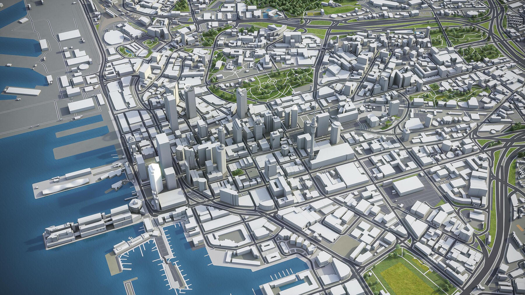 ArtStation - Auckland - 3D city model | Resources