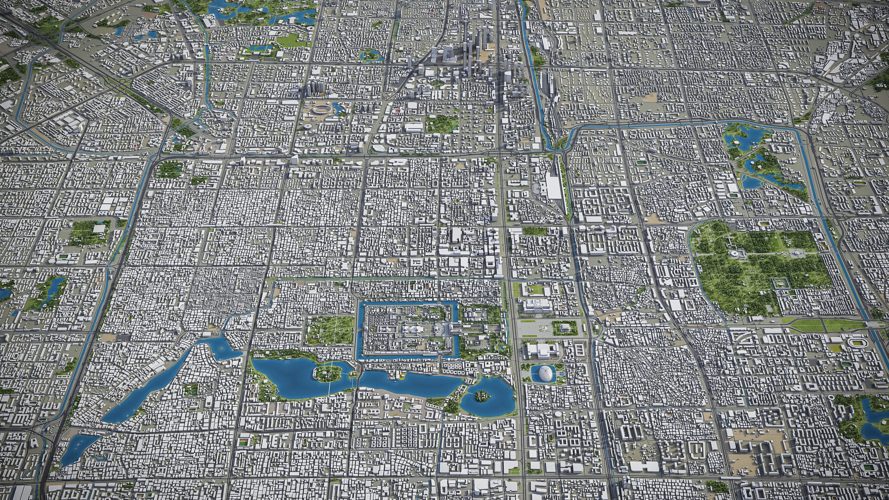 ArtStation - Beijing - 3D city model | Resources