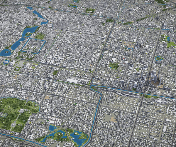 ArtStation - Beijing - 3D city model | Resources
