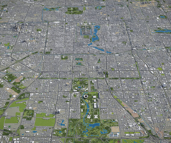 ArtStation - Beijing - 3D city model | Resources