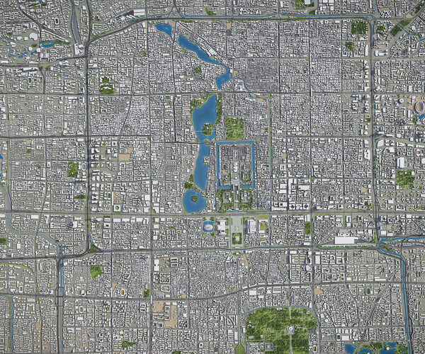 ArtStation - Beijing - 3D city model | Resources