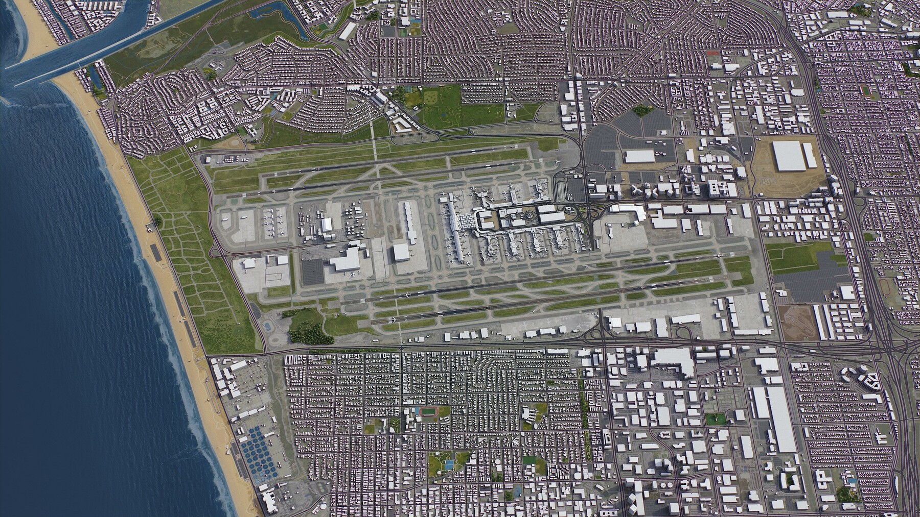 ArtStation - Los Angeles Airport - LAX | Resources