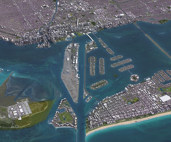 ArtStation - Miami - 3D city model | Resources