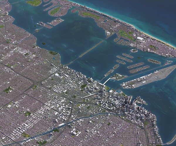ArtStation - Miami - 3D city model | Resources