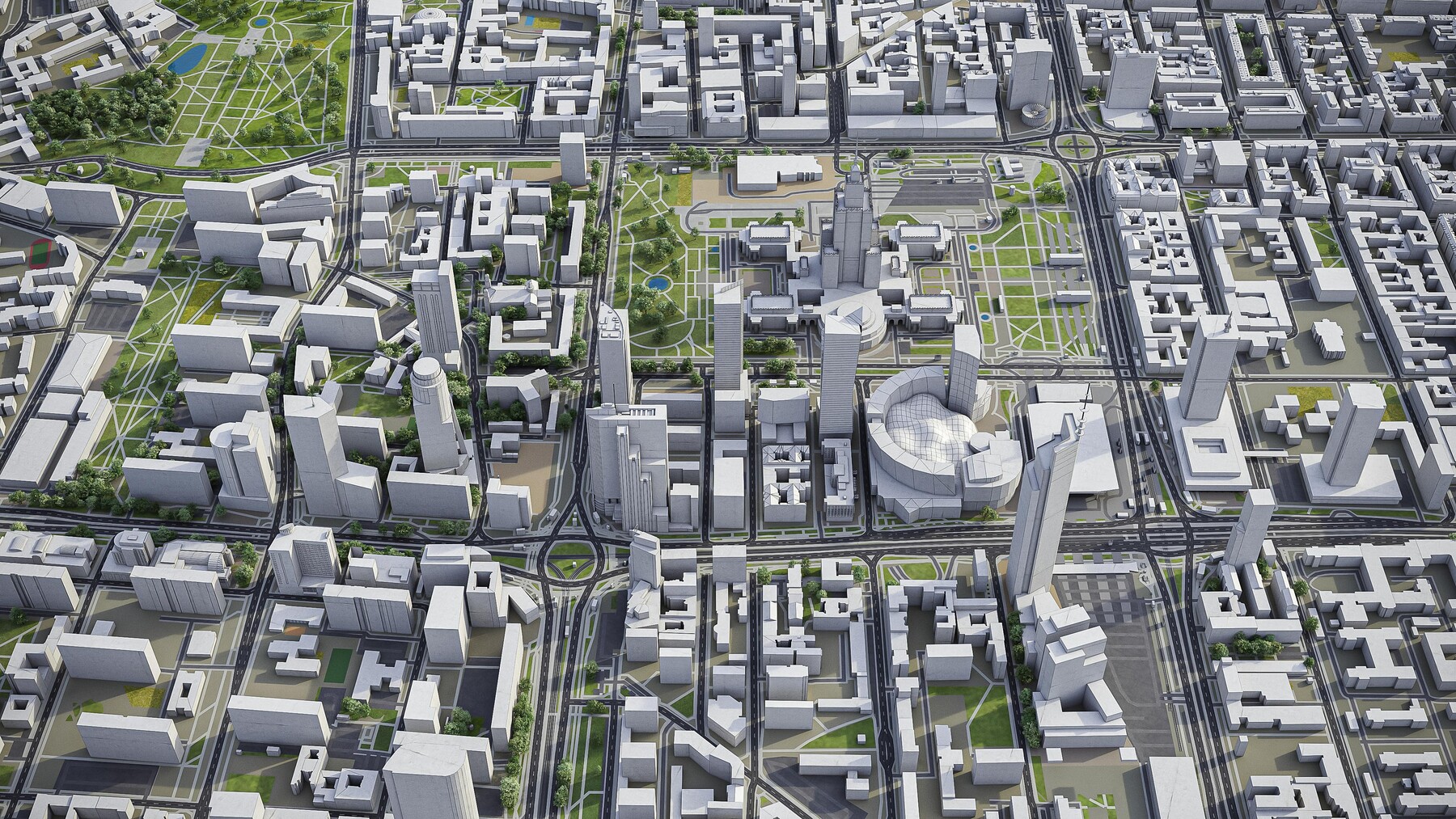 ArtStation - Warsaw - 3D city model | Resources