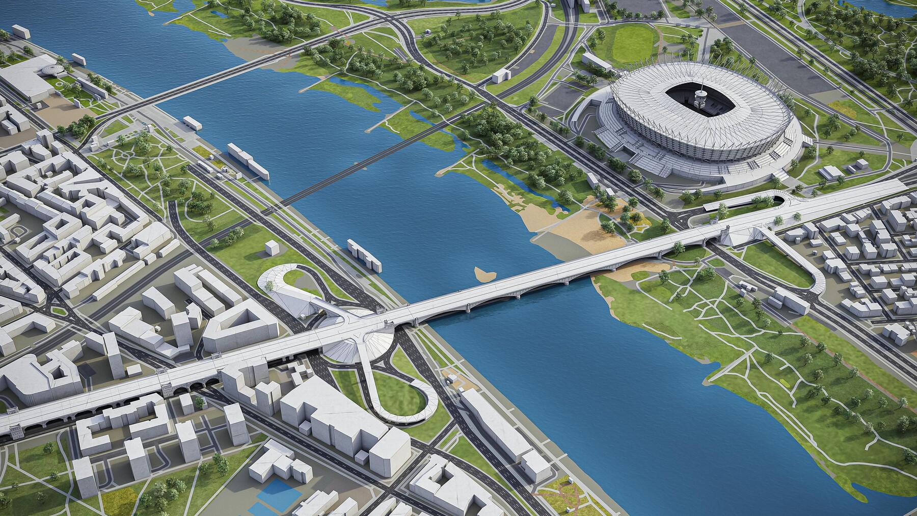 ArtStation - Warsaw - 3D city model | Resources