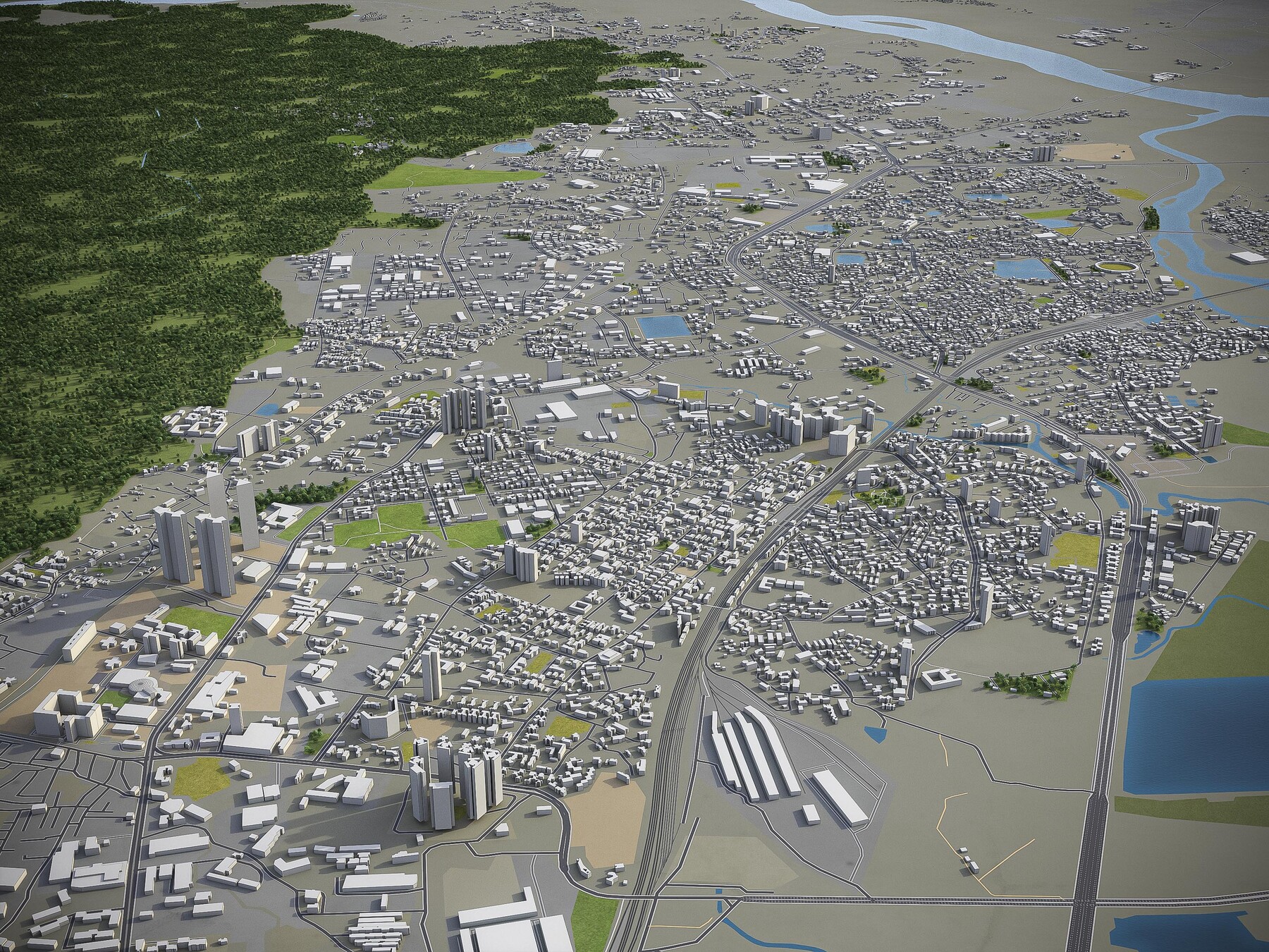 ArtStation - Mumbai - 3D city model | Resources