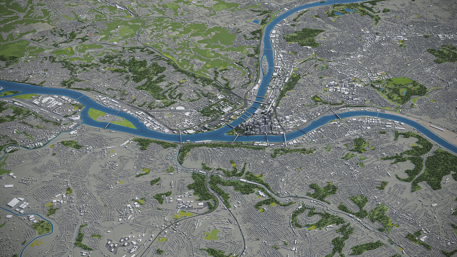 ArtStation - Pittsburgh - 3D city model | Resources