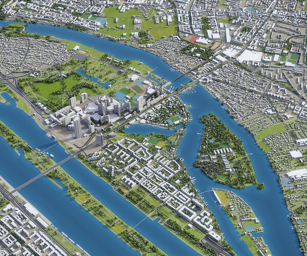 ArtStation - Vienna - 3D city model | Resources