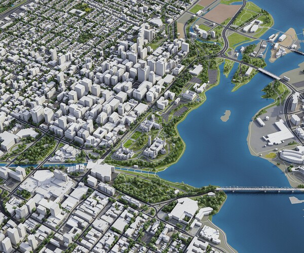 ArtStation - Ottawa - 3D city model | Resources