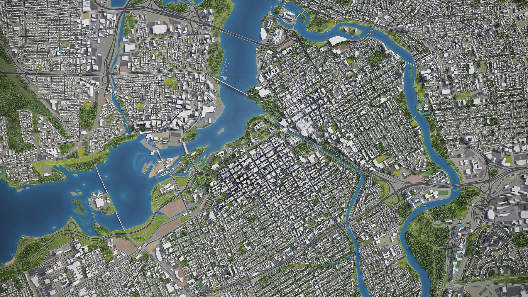 ArtStation - Ottawa - 3D city model | Resources