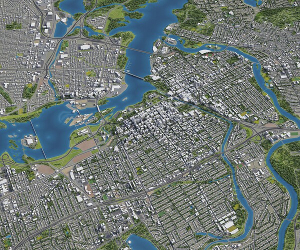 ArtStation - Ottawa - 3D city model | Resources