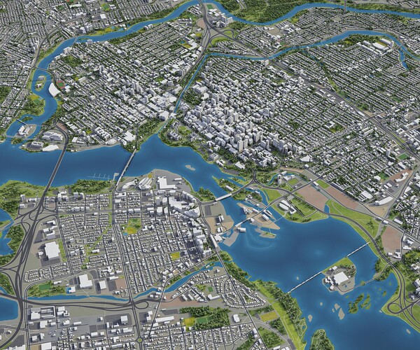 ArtStation - Ottawa - 3D city model | Resources