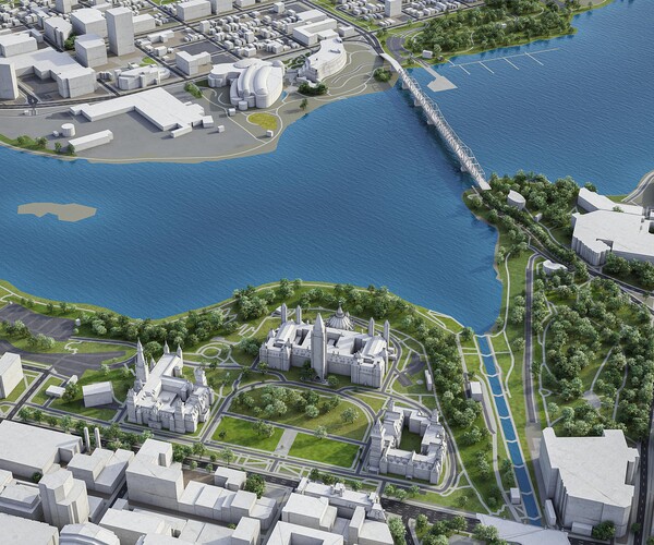 ArtStation - Ottawa - 3D city model | Resources