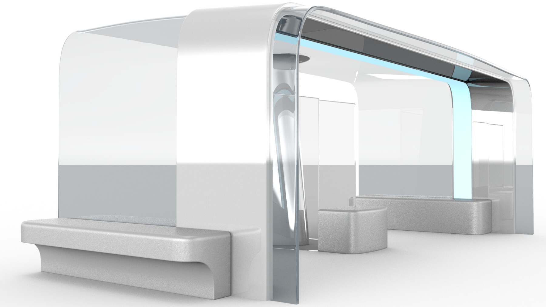 ArtStation - Modern Bus stop 5 | Game Assets