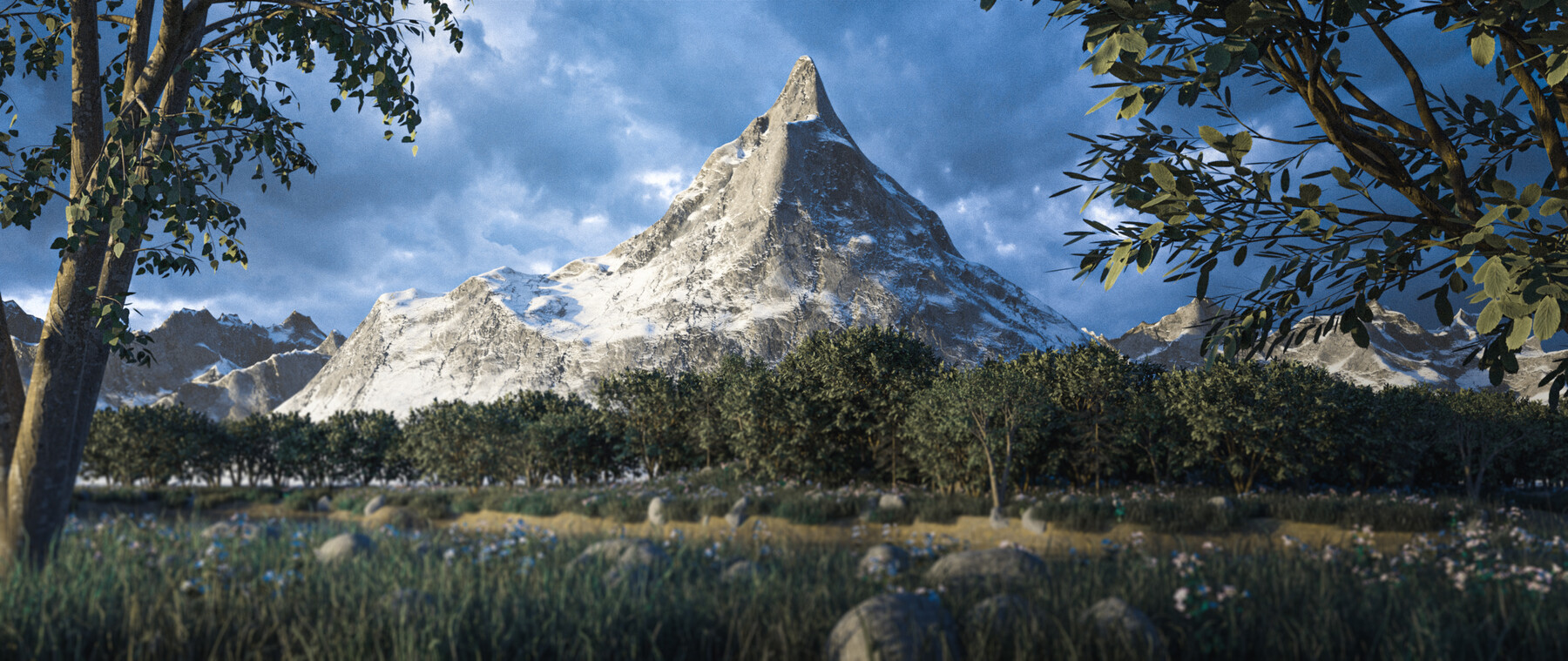 ArtStation - Create Realistic Looking Forests in Blender | Tutorials