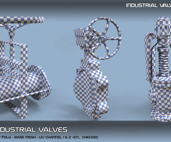 ArtStation - 25 Industrial Valves( Vol 2 ) | Resources