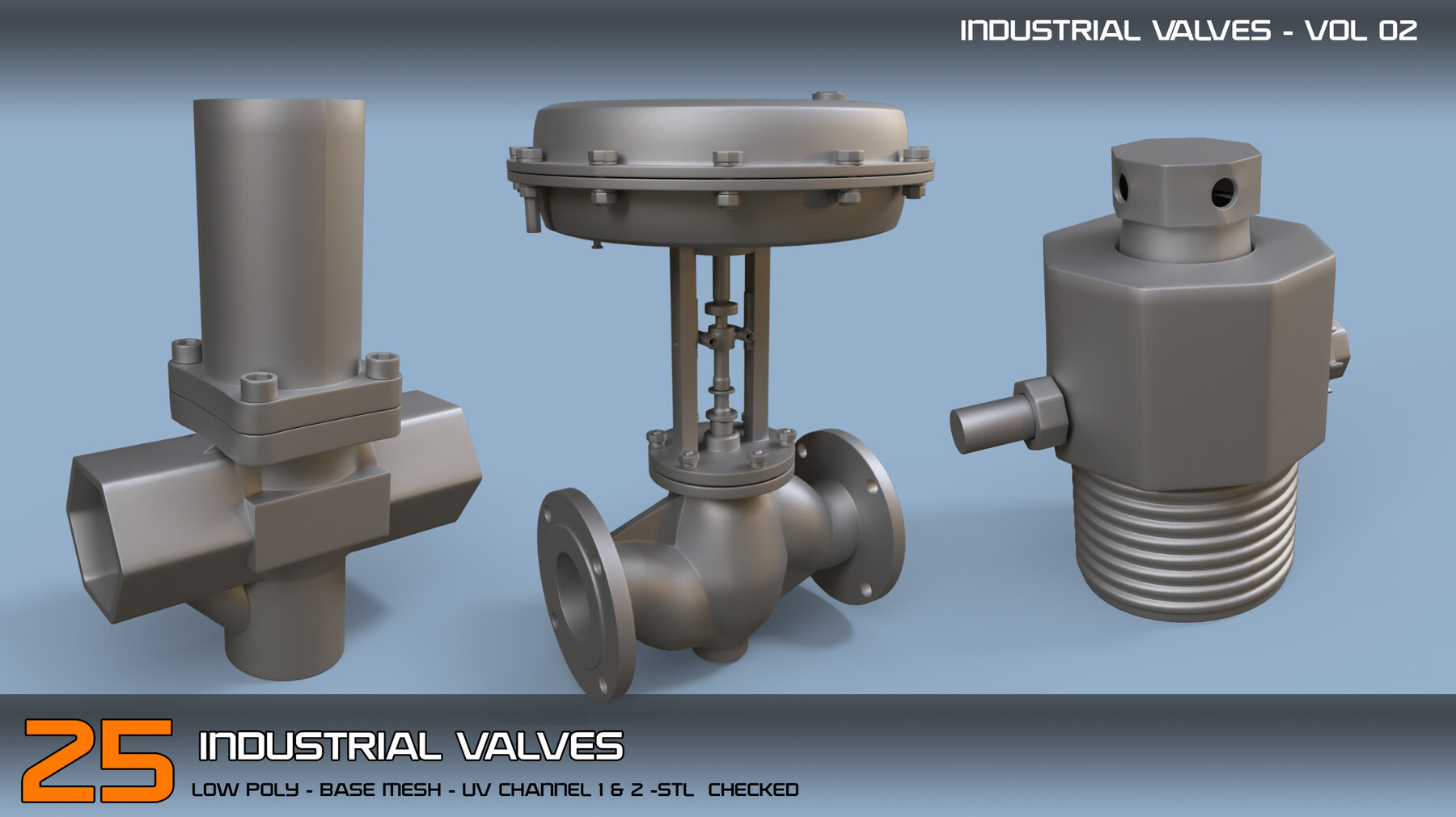 ArtStation - 25 Industrial Valves( Vol 2 ) | Resources