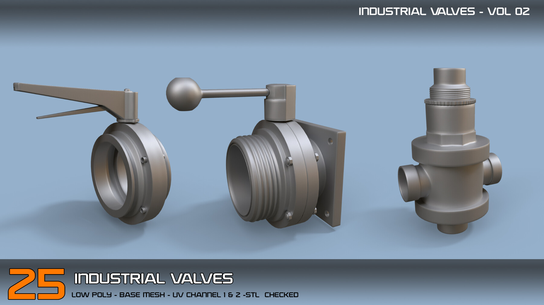ArtStation - 25 Industrial Valves( Vol 2 ) | Resources