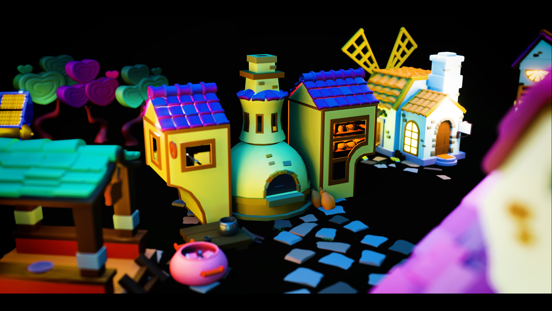 ArtStation - fantasy building collection cartoon | Game Assets