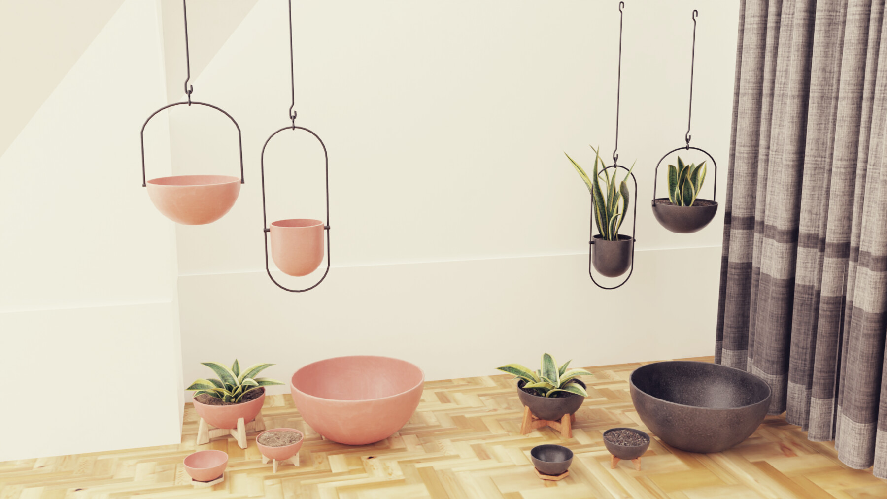 ArtStation - Plants pots collection vol 02 | Game Assets
