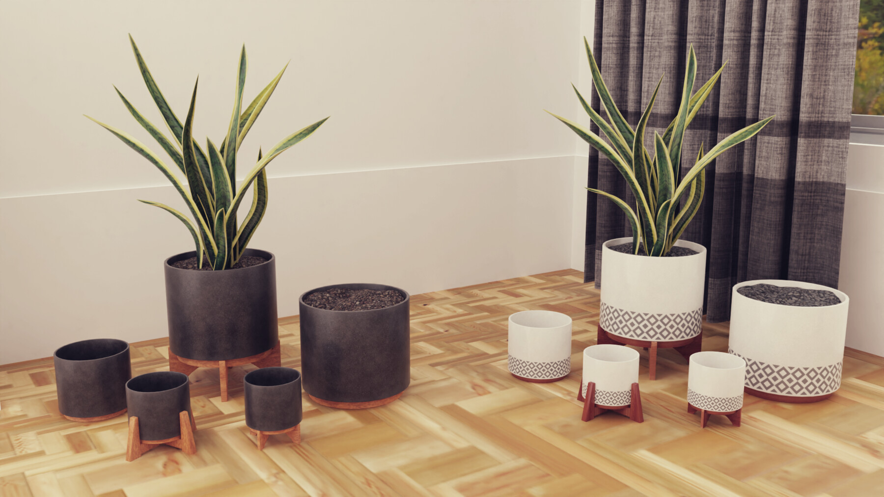 ArtStation - Plants pots collection vol 02 | Game Assets
