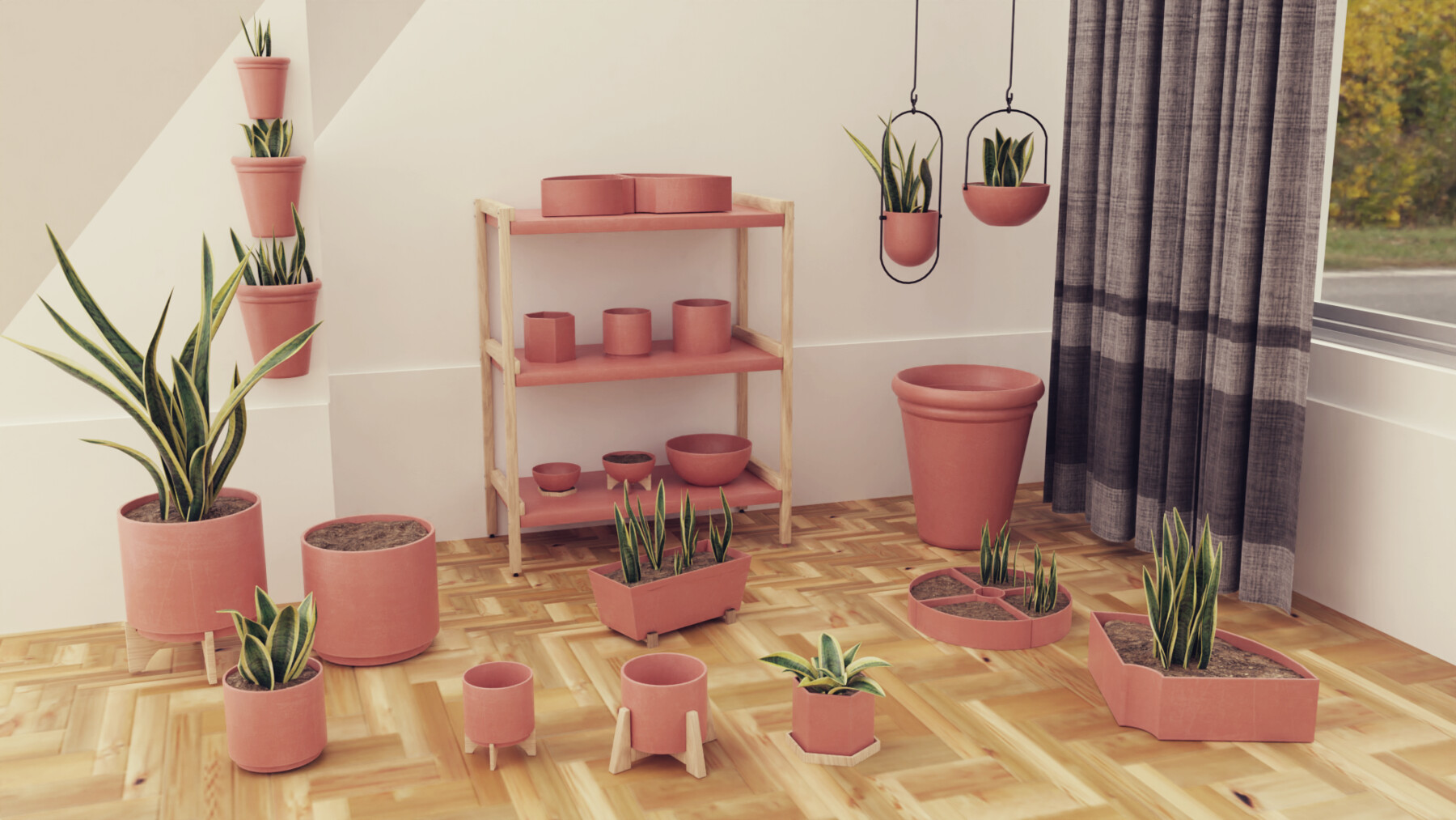 ArtStation - Plants pots collection vol 02 | Game Assets