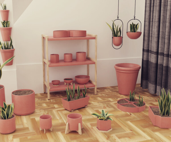 ArtStation - Plants pots collection vol 02 | Game Assets